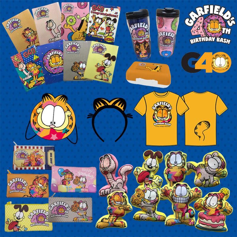 Garfield 40TH BIRTHDAY BASH MERCHANDISE, Hobbies & Toys, Toys & Games ...