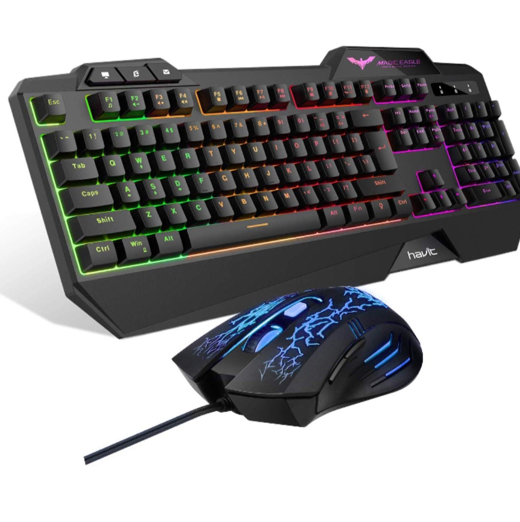 Havit Keyboard Rainbow Backlit Wired Gaming, Computers & Tech, Parts ...