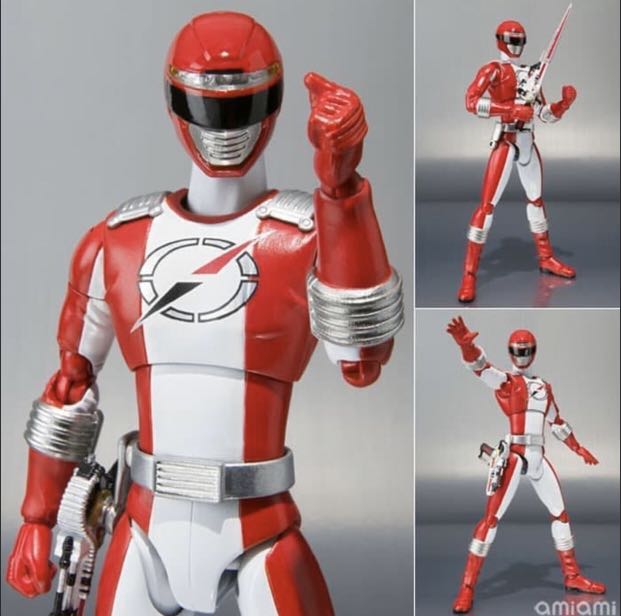 Bandai SH Figuarts Tamashii Red Boukenger Power Rangers Figure, Hobbies ...