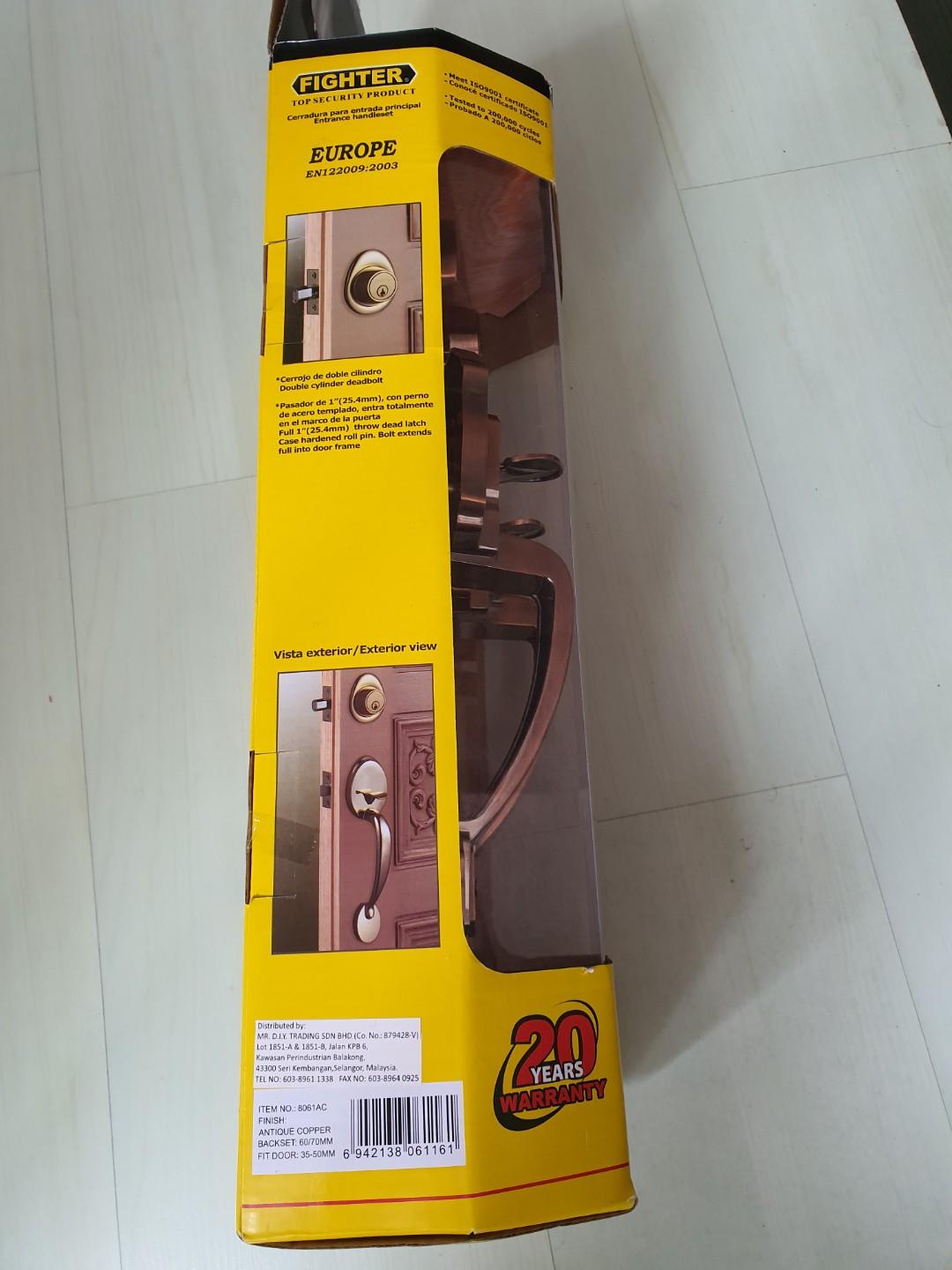 Main wooden door full lock set, Everything Else on Carousell