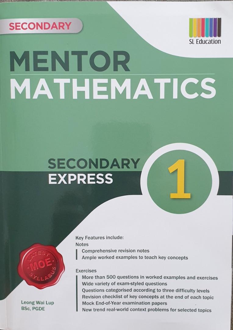 Mentor Maths Sec 1 Express, Hobbies & Toys, Books & Magazines ...