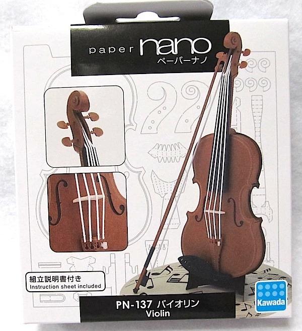 Paper Nano 3D Puzzle PN-137 Violin 小提琴 立體紙砌圖 Nanoblock 立體紙模型 砌圖 拼圖 旺角信和 ...