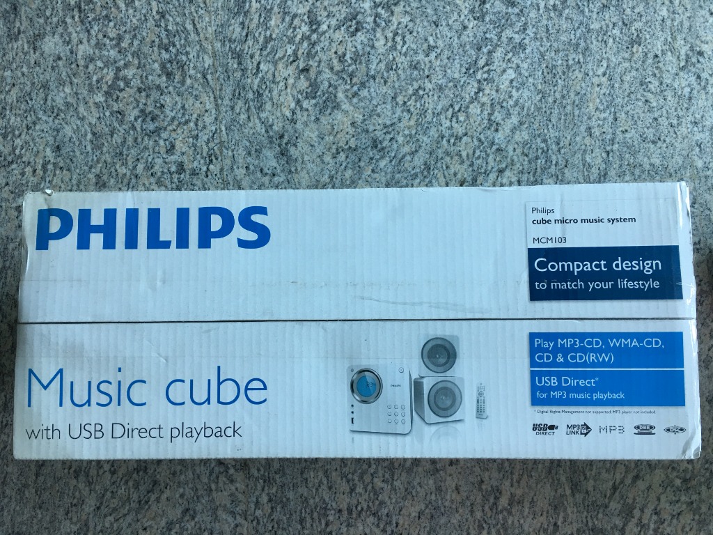 Philips MCM 103 Cube micro sound system, Audio, Other Audio Equipment ...