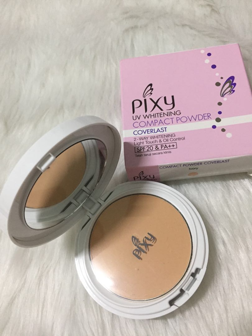Pixy Compact Powder UV Whitening Coverlast 2-Way Whitening Light Touch ...