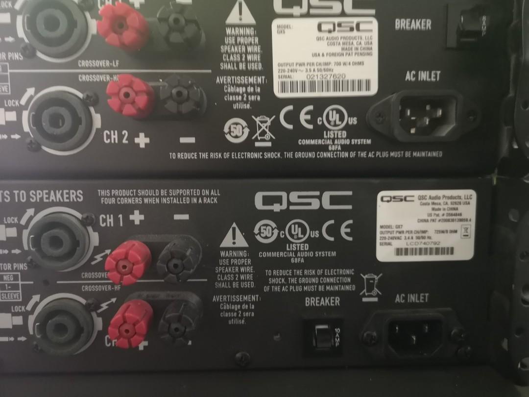 Qsc Amplifier, Electronics, Audio on Carousell