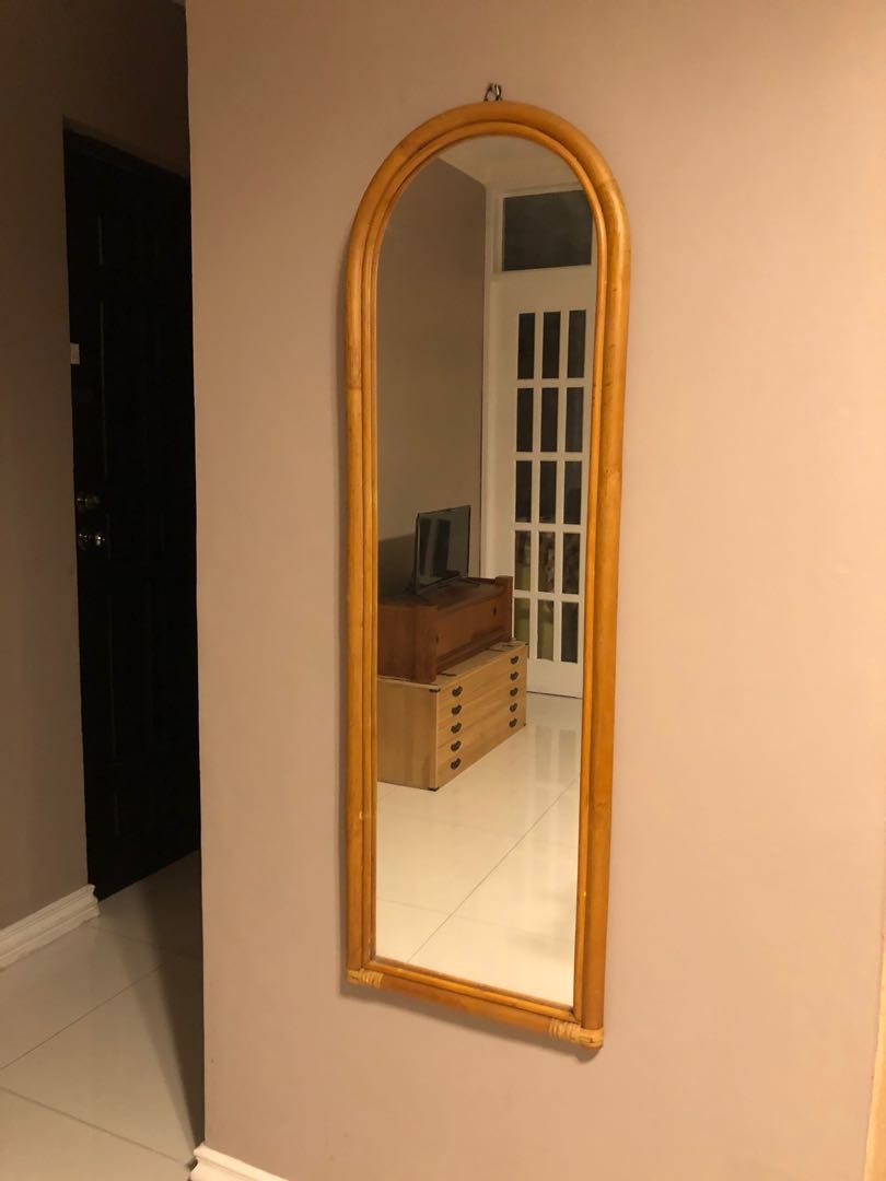Rattan full length mirror, Furniture & Home Living, Home Decor, Mirrors ...