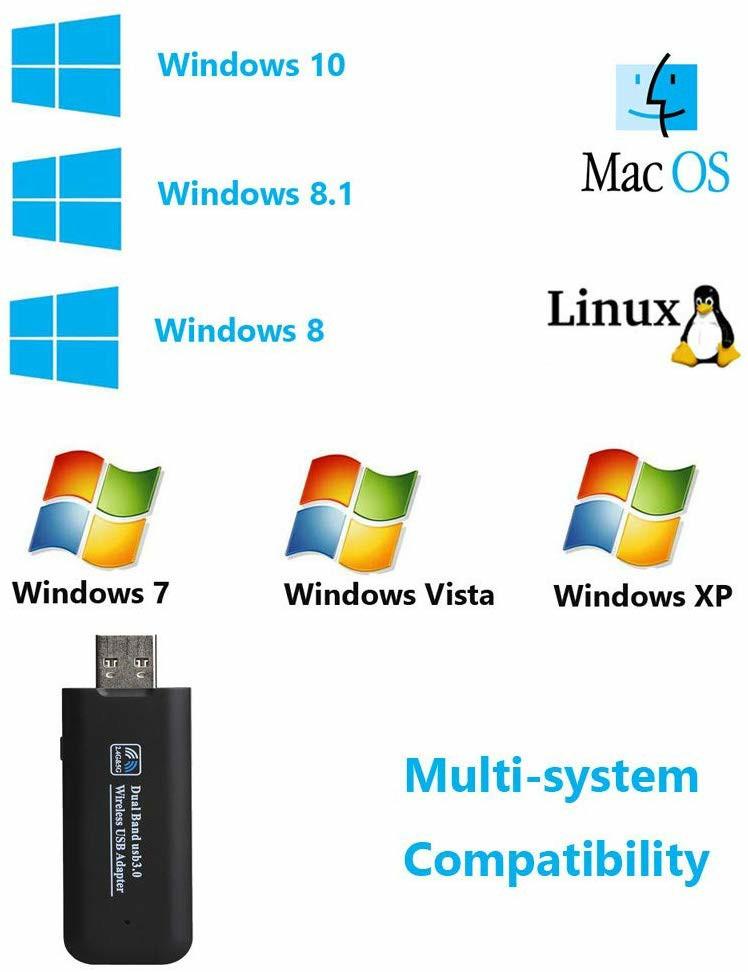 RTL8812BU Realtek USB wireless adapter USB 3.0 Network Adapter 1200 ...