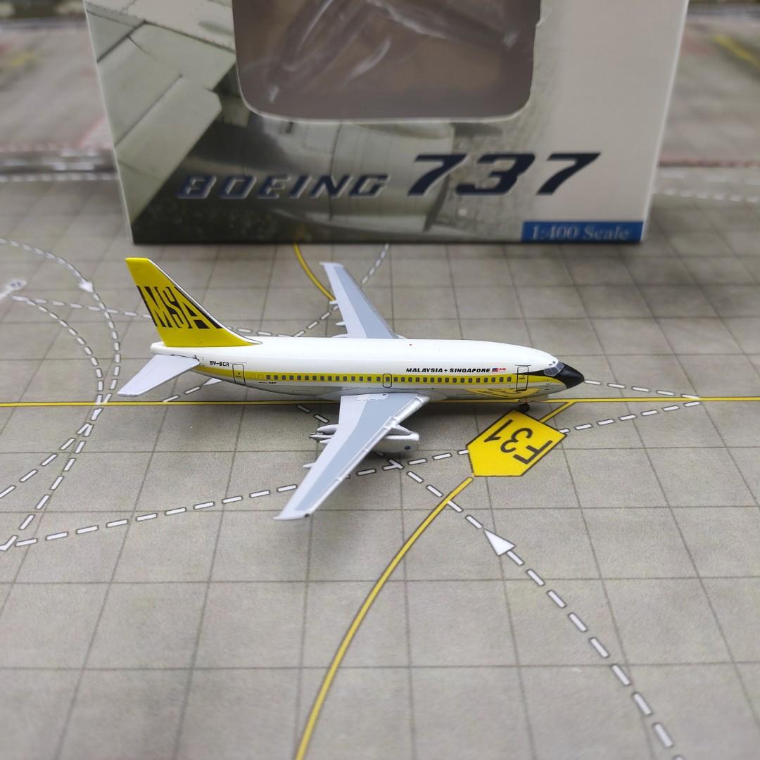 *LAST PIECE* 1:400 B737 Malaysia Singapore Airline (MSA), Hobbies ...