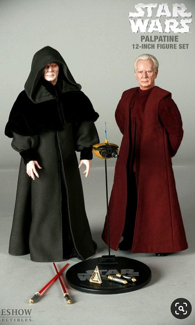 Sideshow Star Wars Senator Palpatine + Darth Sidious Set (2 Figures ...