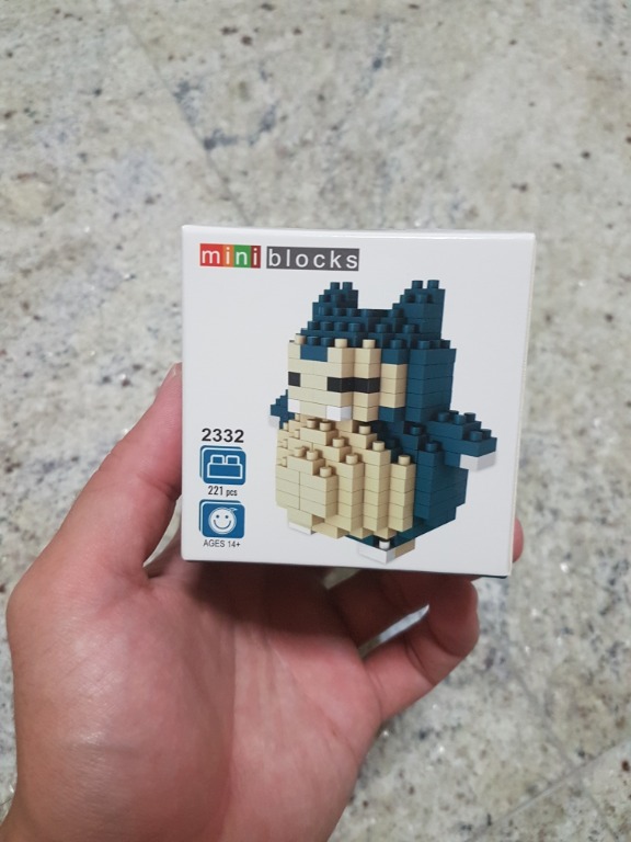 Snorlax Mini Blocks, Hobbies & Toys, Toys & Games on Carousell