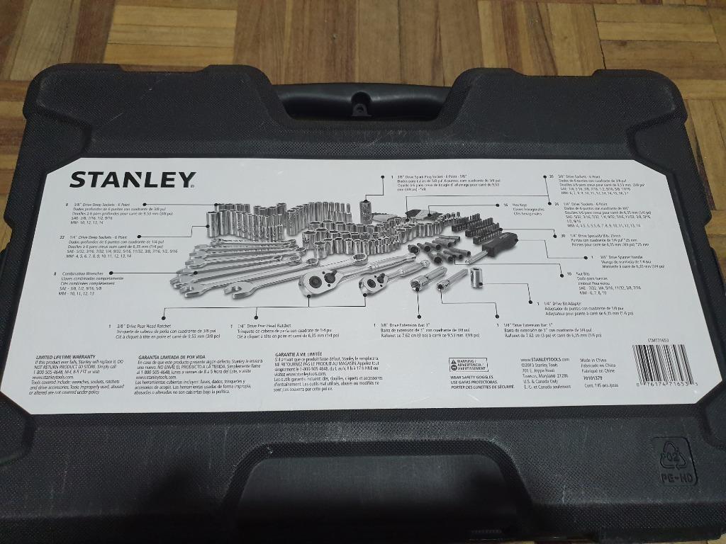 Stanley Socket wrench STMT71653 145-Piece Mechanics Tool Set, Furniture ...