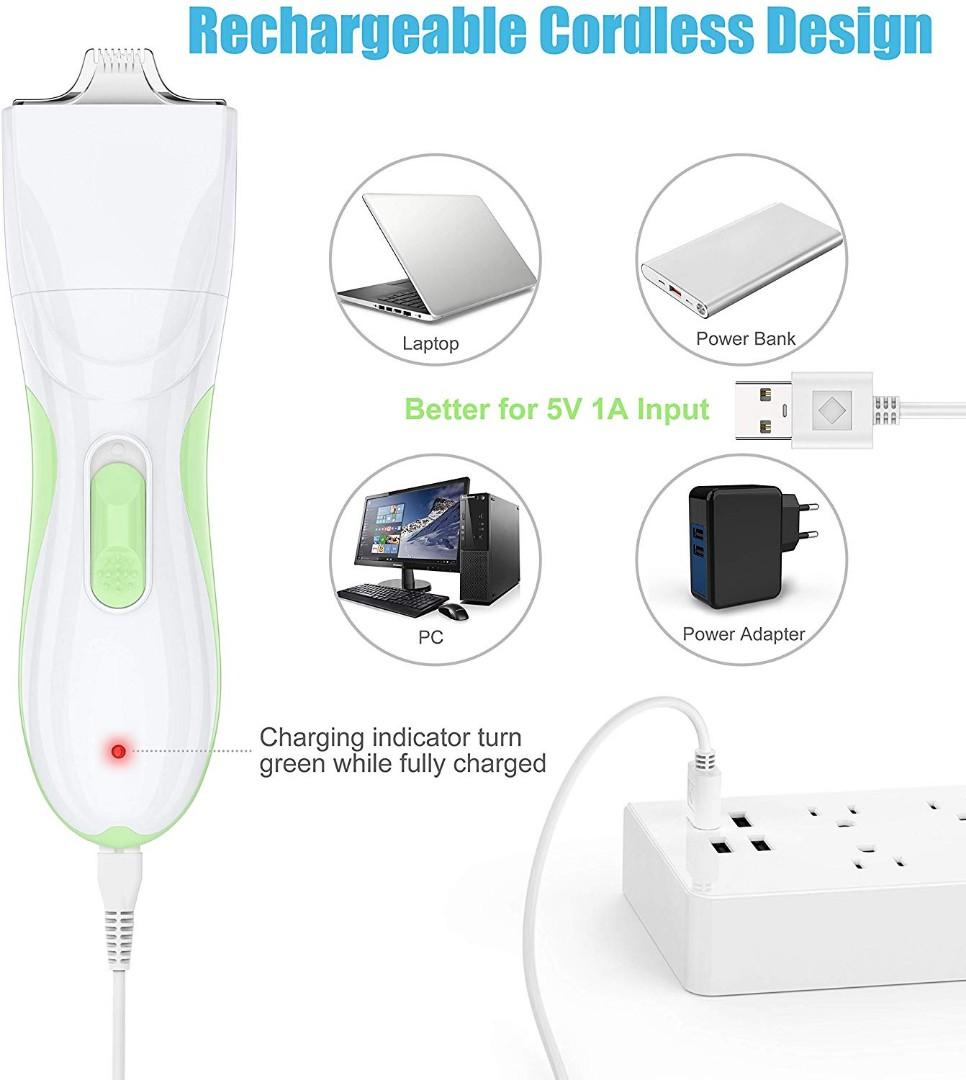 TURN RAISE Pet Grooming Clipper Rechargeable Cordless Cat and Dog ...