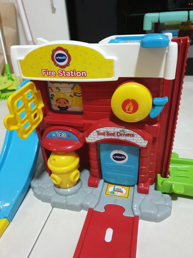 VTech Go! Go! Smart Wheels Fire Command Rescue Center Playset, Hobbies ...