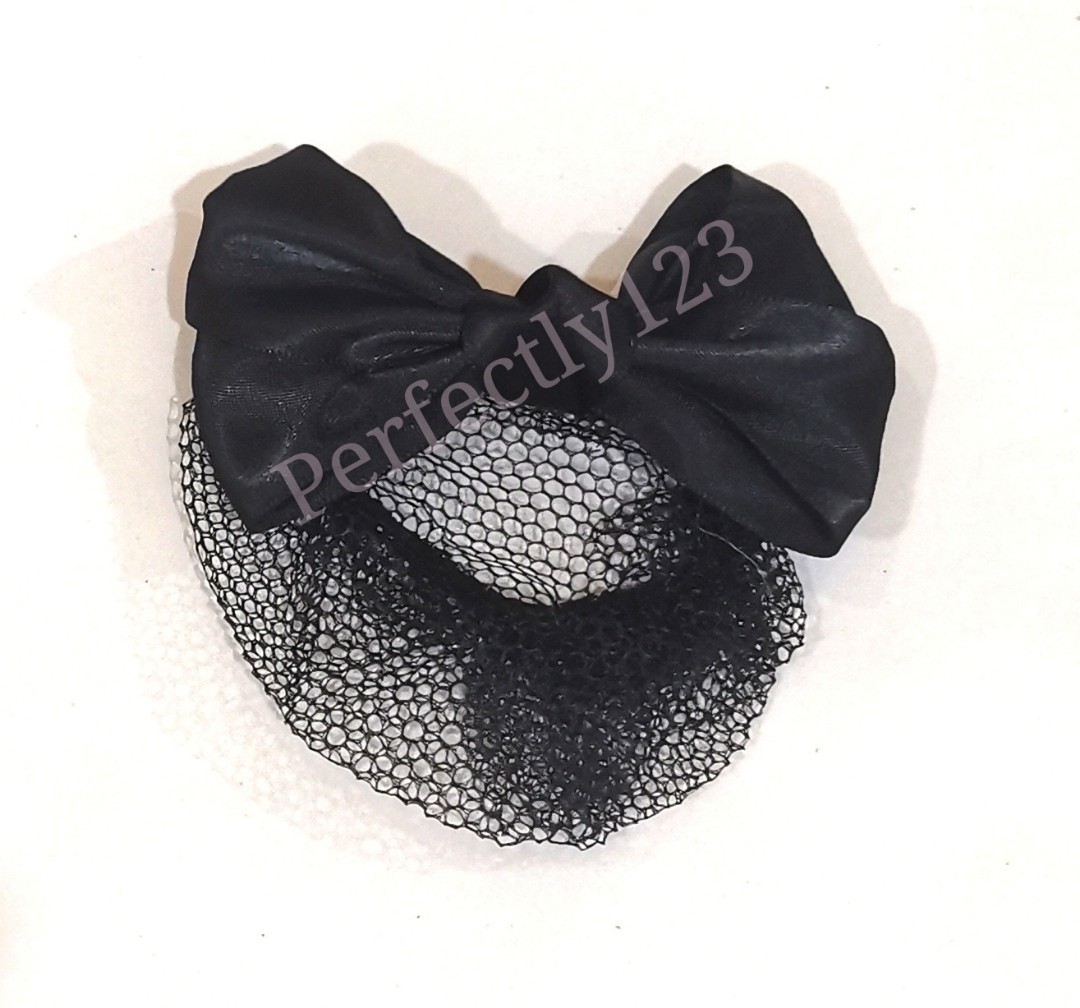 Women Girl Snood Hair Clip Hair Net Bun Elastic Cover Black Sanggul ...
