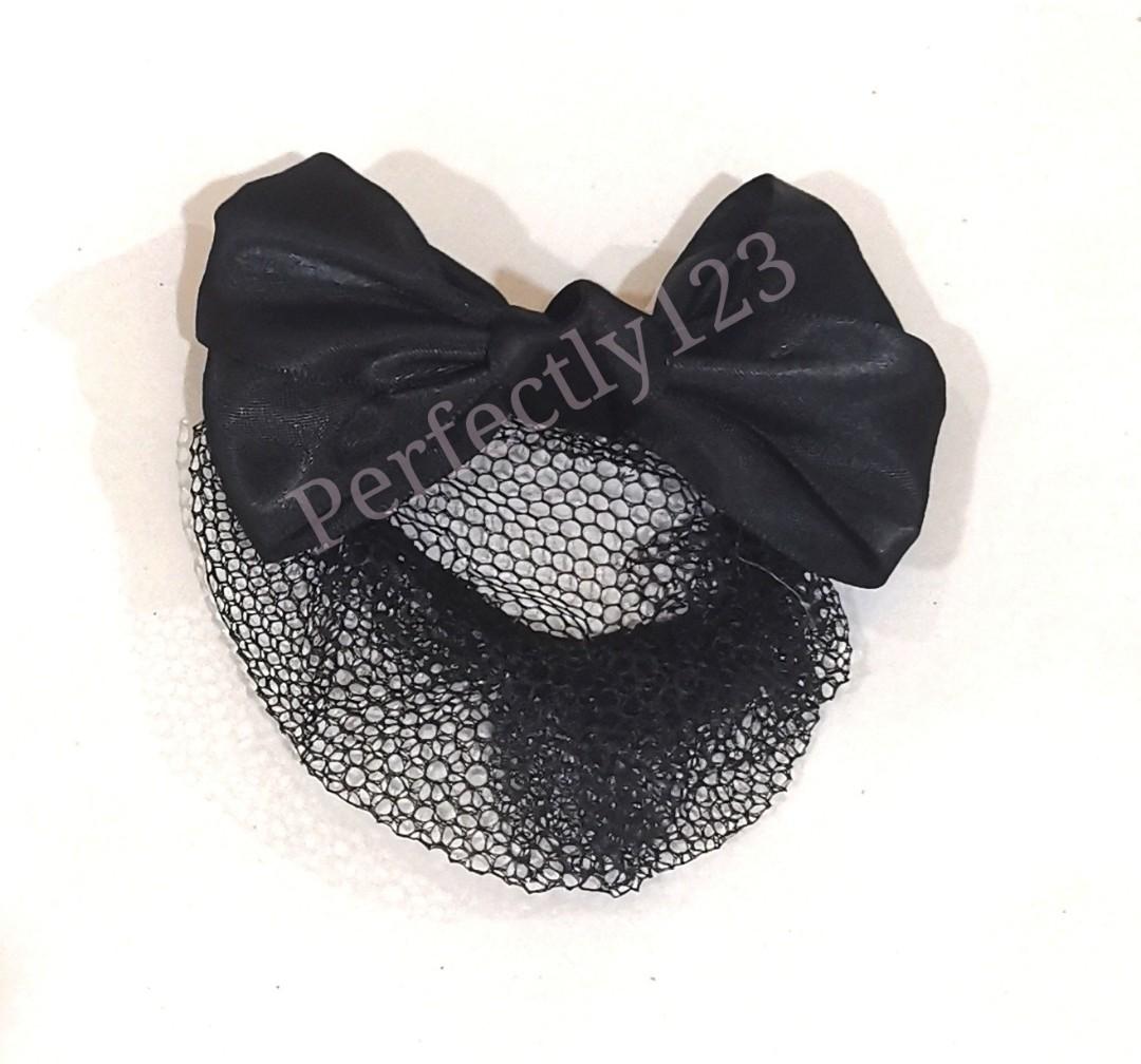 Women Girl Snood Hair Clip Hair Net Bun Elastic Cover Black Sanggul ...