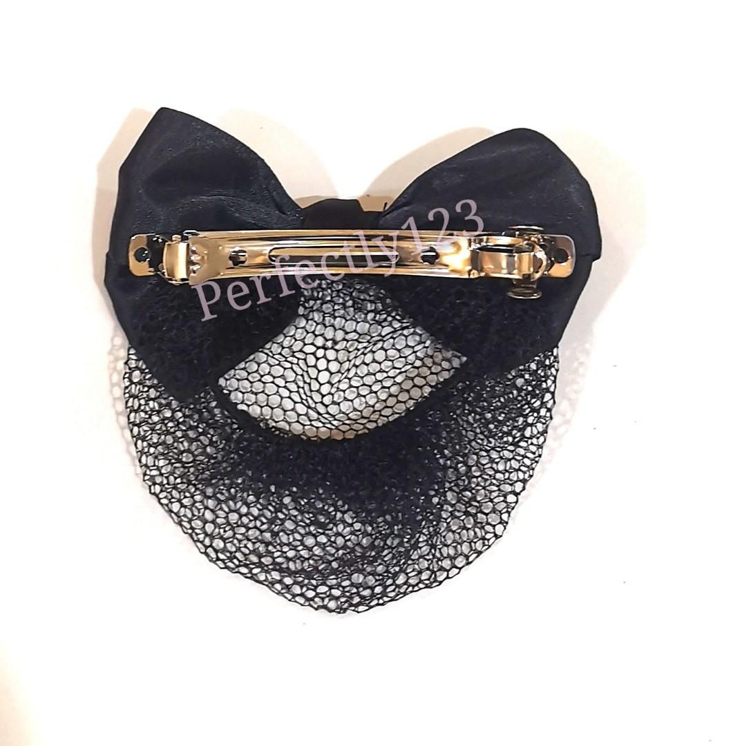 Women Girl Snood Hair Clip Hair Net Bun Elastic Cover Black Sanggul ...