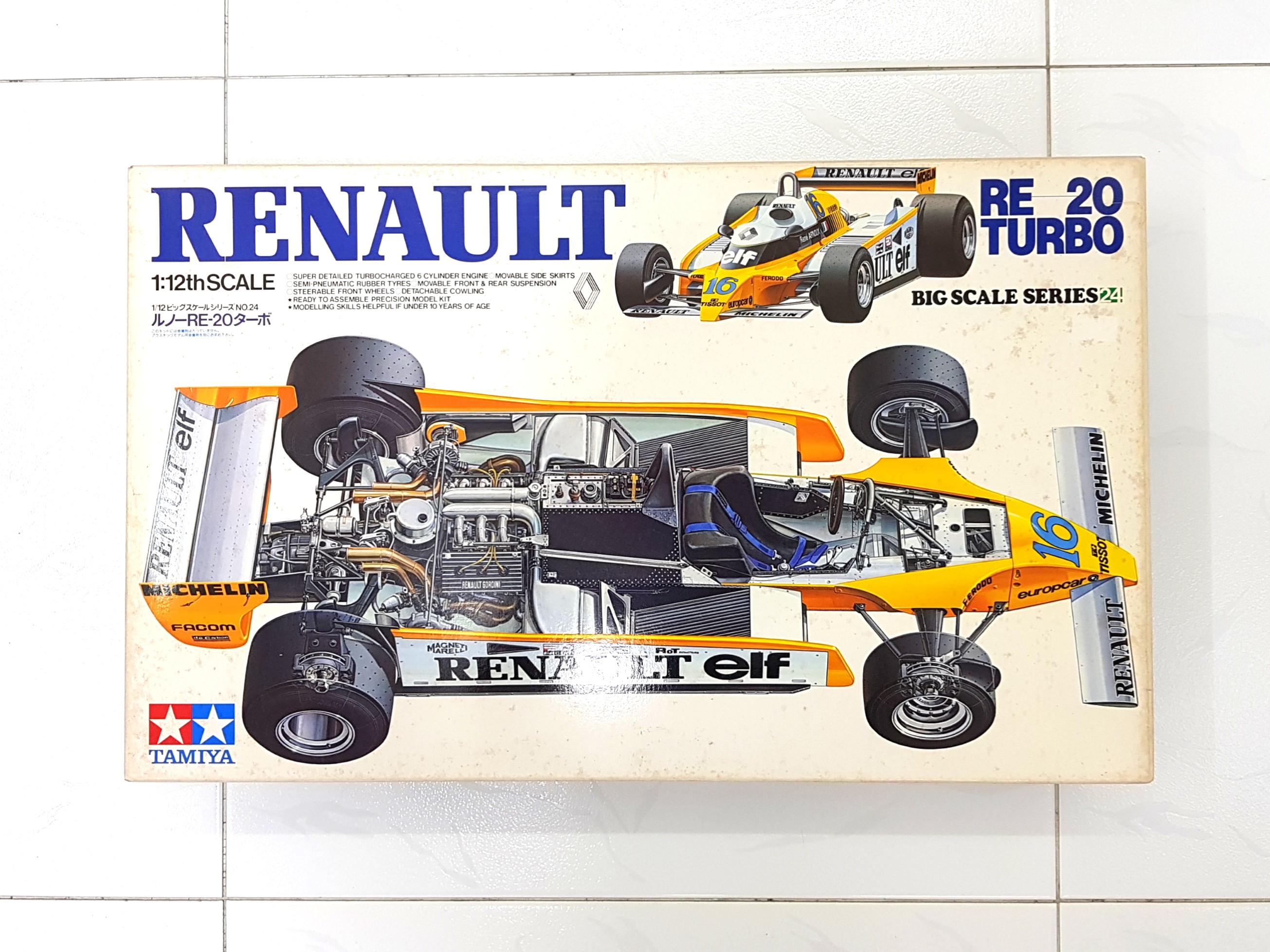 1/12 Tamiya Renault RE 20 Turbo (Big Scale Series) Formula 1 Grand Prix ...