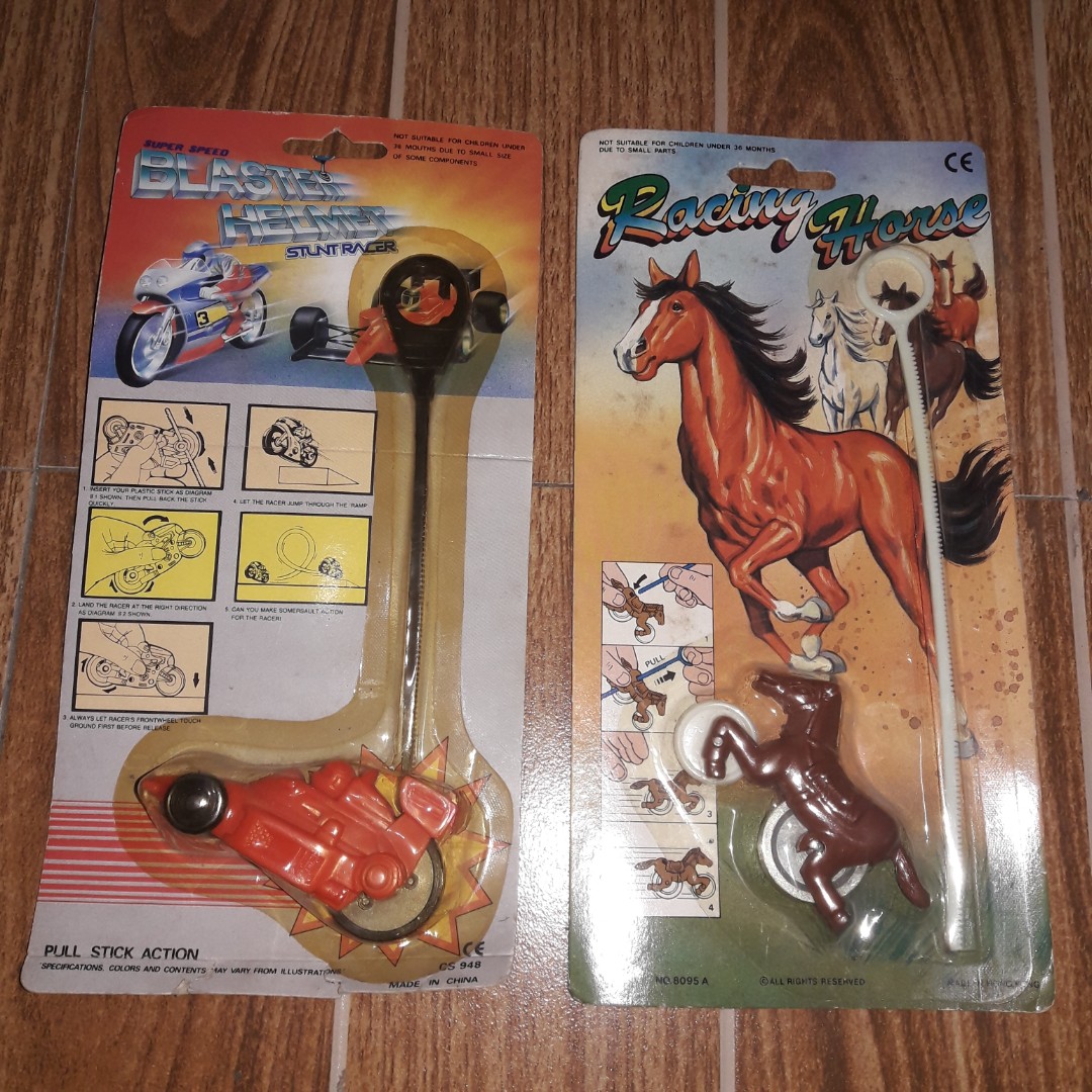 90s Blaster Helmet and Racing Horse, Hobbies & Toys, Toys & Games on ...