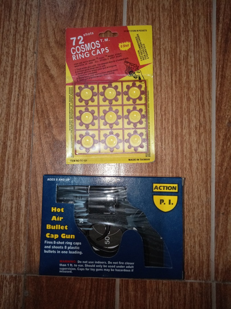 90s Hot Air Bullet Cap Gun with Ring Caps, Hobbies & Toys, Memorabilia ...