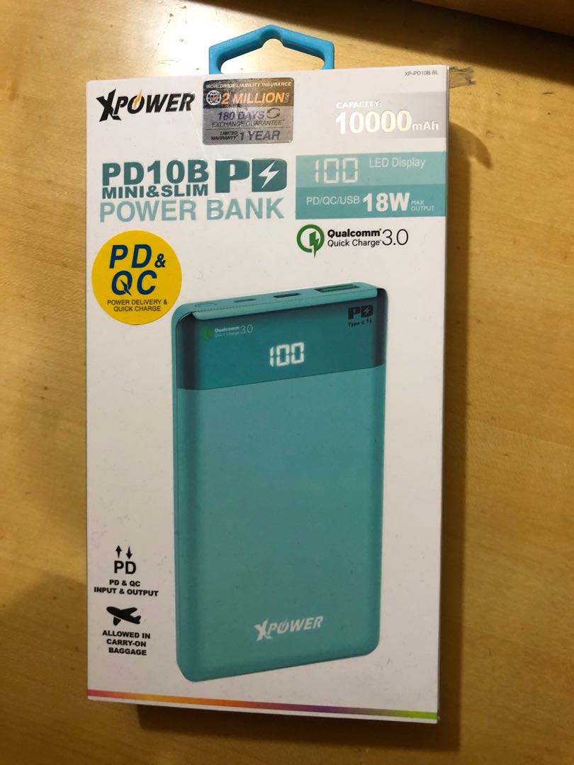 「全新 75折」XPower PD10B PD & QC外置充電器, 手提電話, 電話及其他裝置配件, 電池及充電器 - Carousell