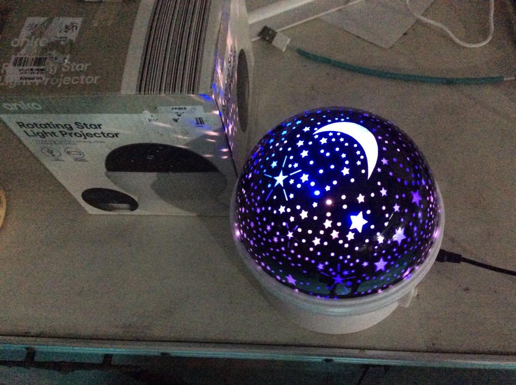 Anko Rotating Star Projector, Furniture & Home Living, Cleaning ...
