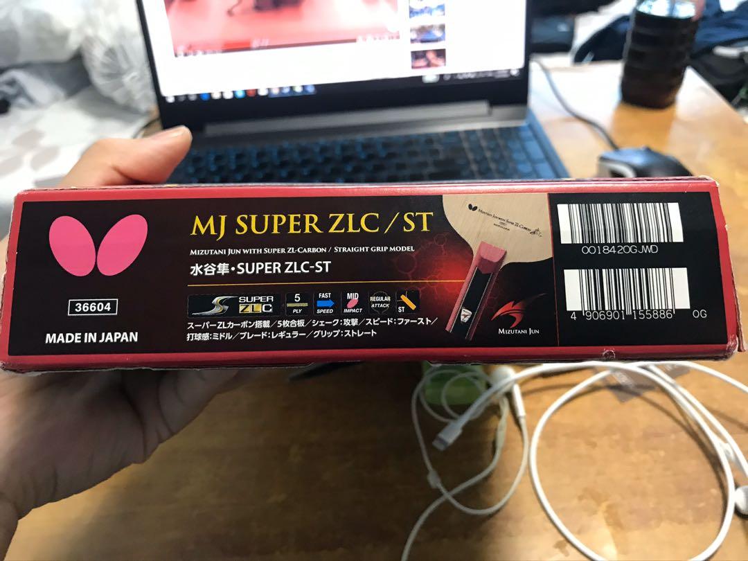 Butterfly Mizutani Jun Super ZLC ST TABLE TENNIS RACKET, Sports Equipment, Sports & Games ...