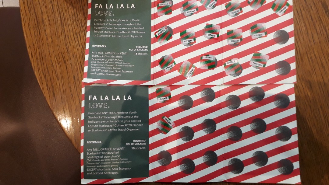 COMPLETE STARBUCKS STICKERS 2020, Tickets & Vouchers, Store Credits on ...