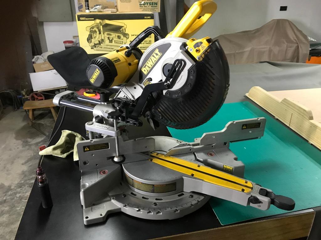 DEWALT (DW717) 10-Inch Sliding Compound Miter Saw, Double Bevel with DEWALT DW7187 Adjustable ...