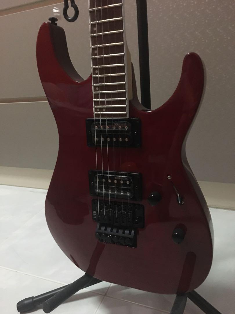 ESP LTD M200 GF see thru red electric guitar, Hobbies & Toys, Music ...