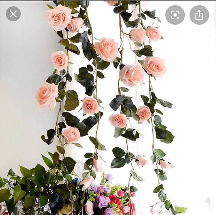 Flower Vine Deco, Furniture & Home Living, Home Decor, Artificial ...