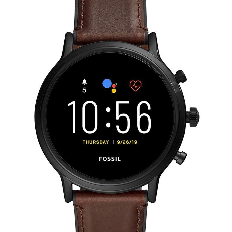 FTW4026 Fossil The Carlyle HR Gen 5 Touchscreen Leather Smartwatch ...