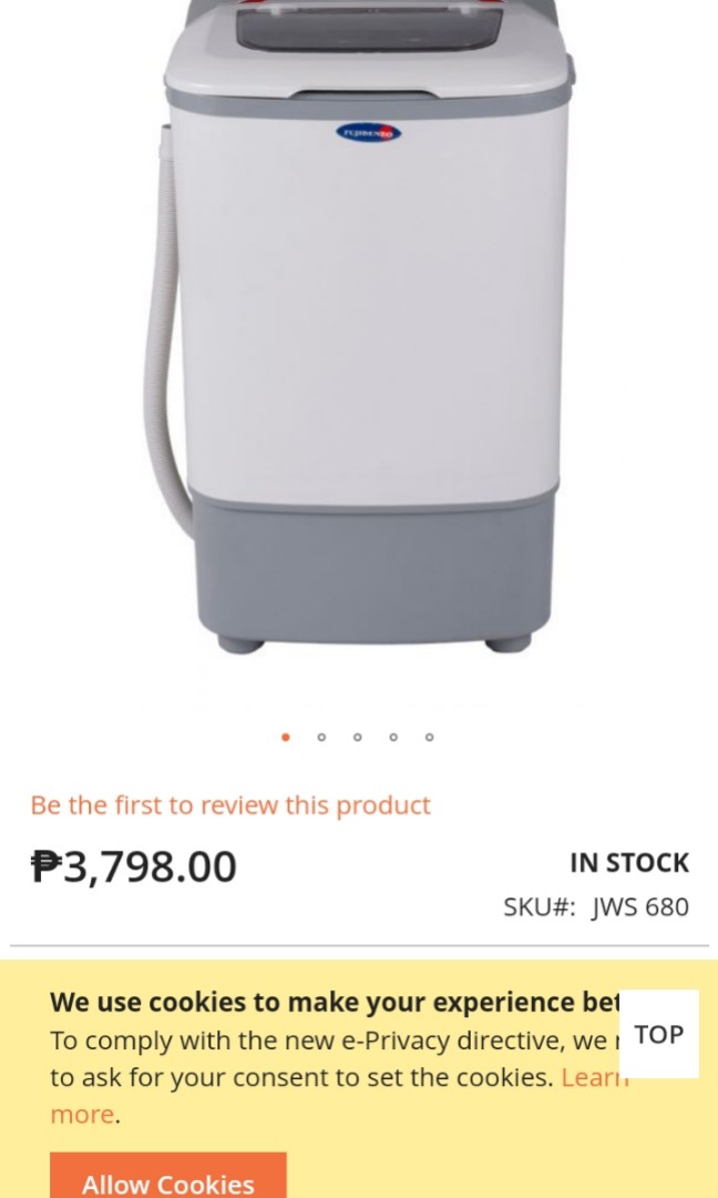 Fujidenzo Eco washer(single tub), TV & Home Appliances, Washing ...
