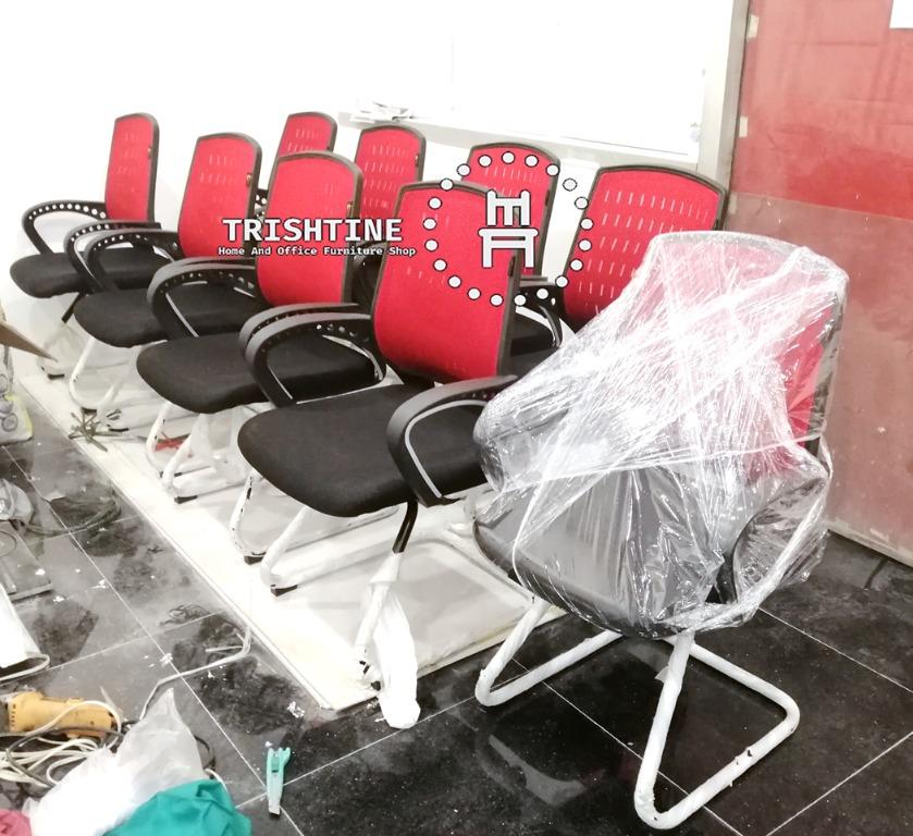 Mesh Visitor Chair Sled Type, Furniture & Home Living, Office Furniture ...