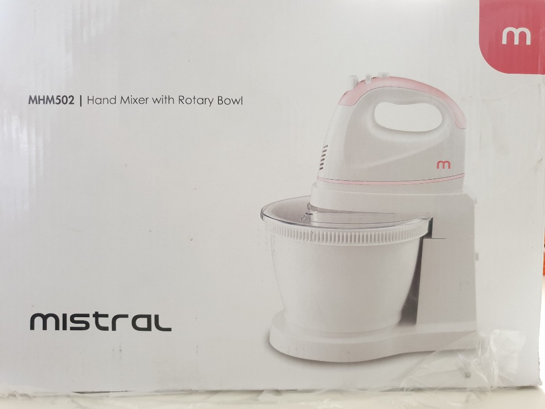 Mistral Hand Mixer with Rotary Bowl, FREE Mini Food Processor, TV ...