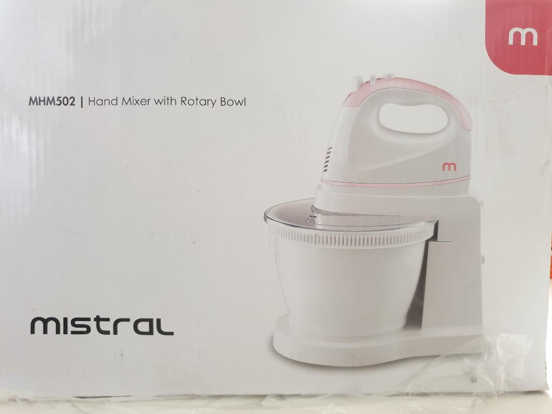 Mistral Hand Mixer with Rotary Bowl, FREE Mini Food Processor, TV ...