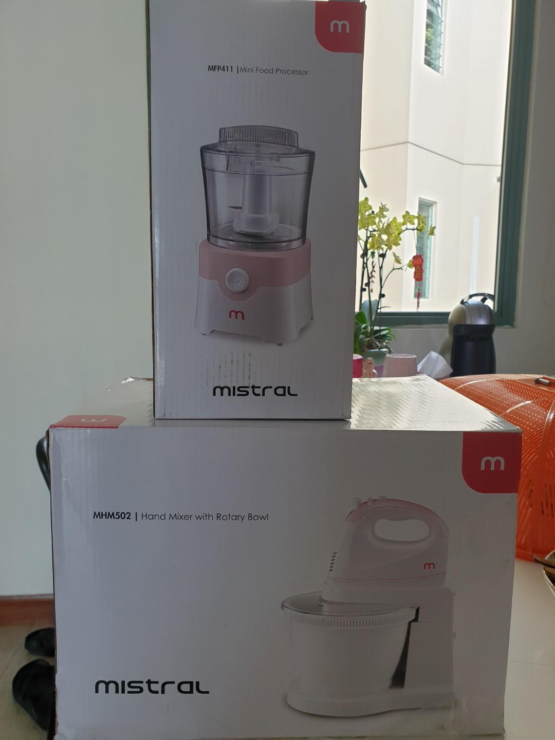 Mistral Hand Mixer with Rotary Bowl, FREE Mini Food Processor, TV ...