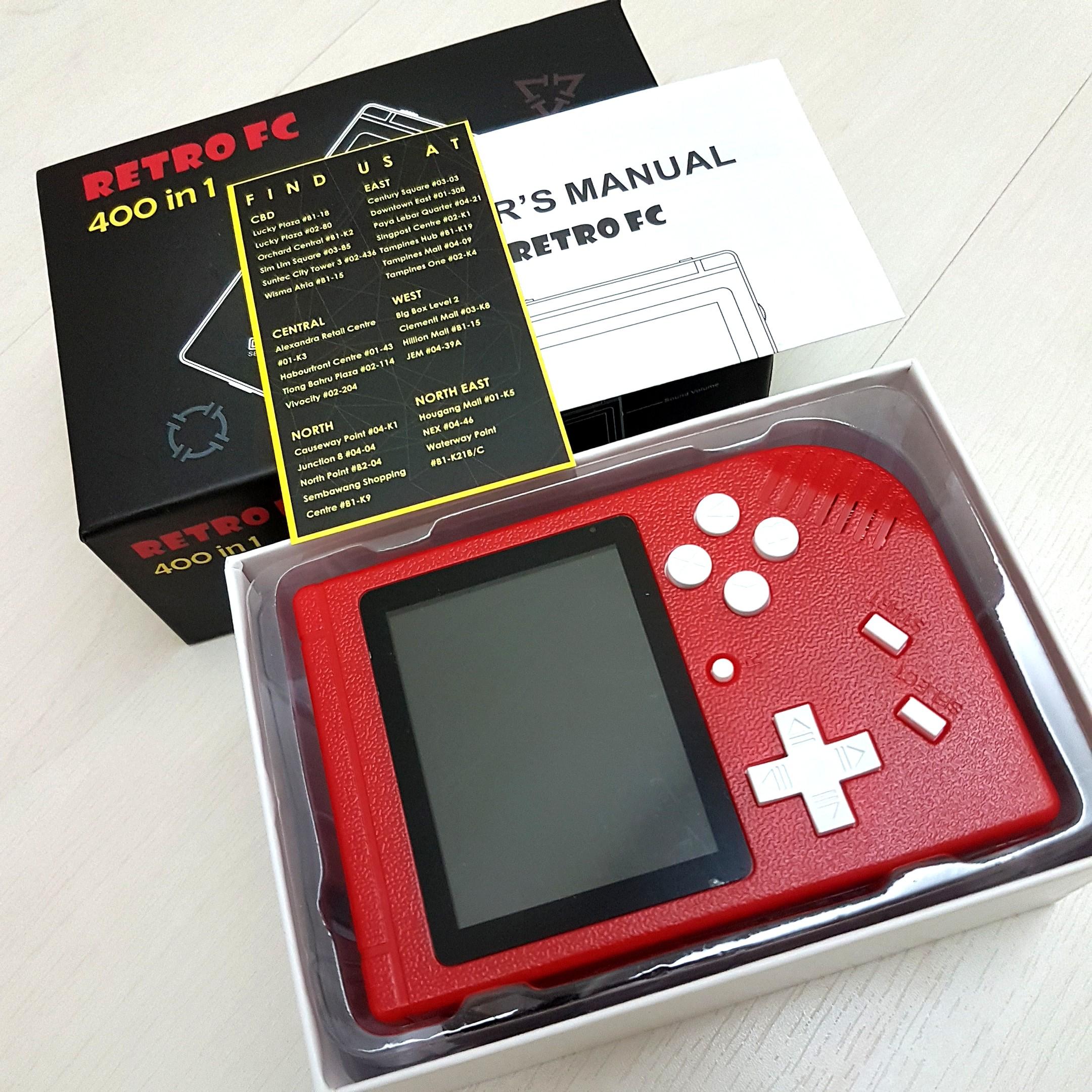 Retro FC Gameboy 400 in 1 Games Console -compact portable, Video Gaming ...