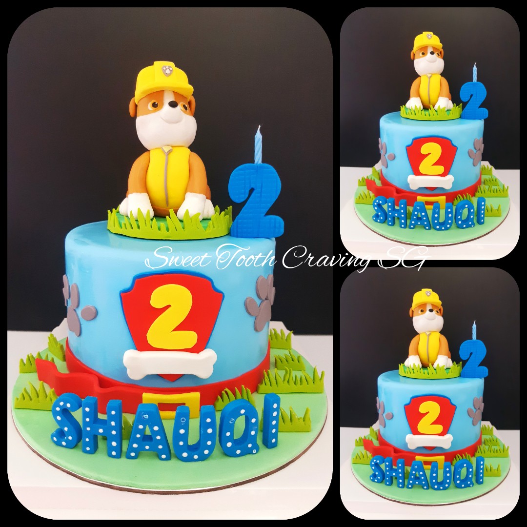 Rubble Paw Patrol Cake, Food & Drinks, Homemade Bakes on Carousell