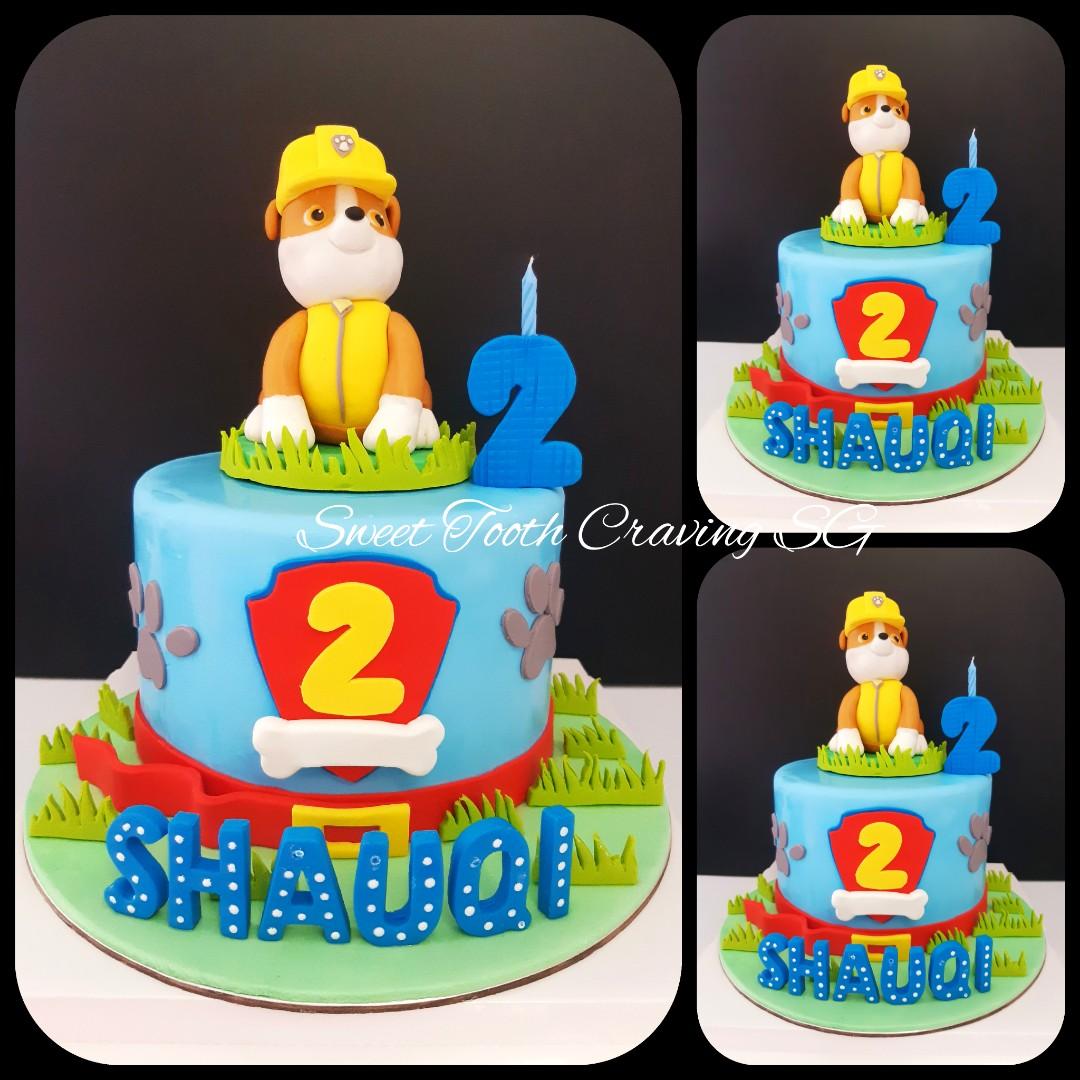 Rubble Paw Patrol Cake, Food & Drinks, Homemade Bakes on Carousell