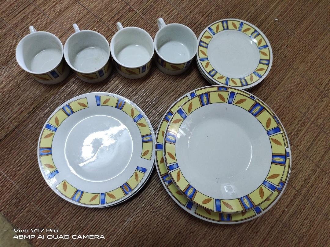 Set pinggan, Furniture & Home Living, Kitchenware & Tableware, Cookware ...