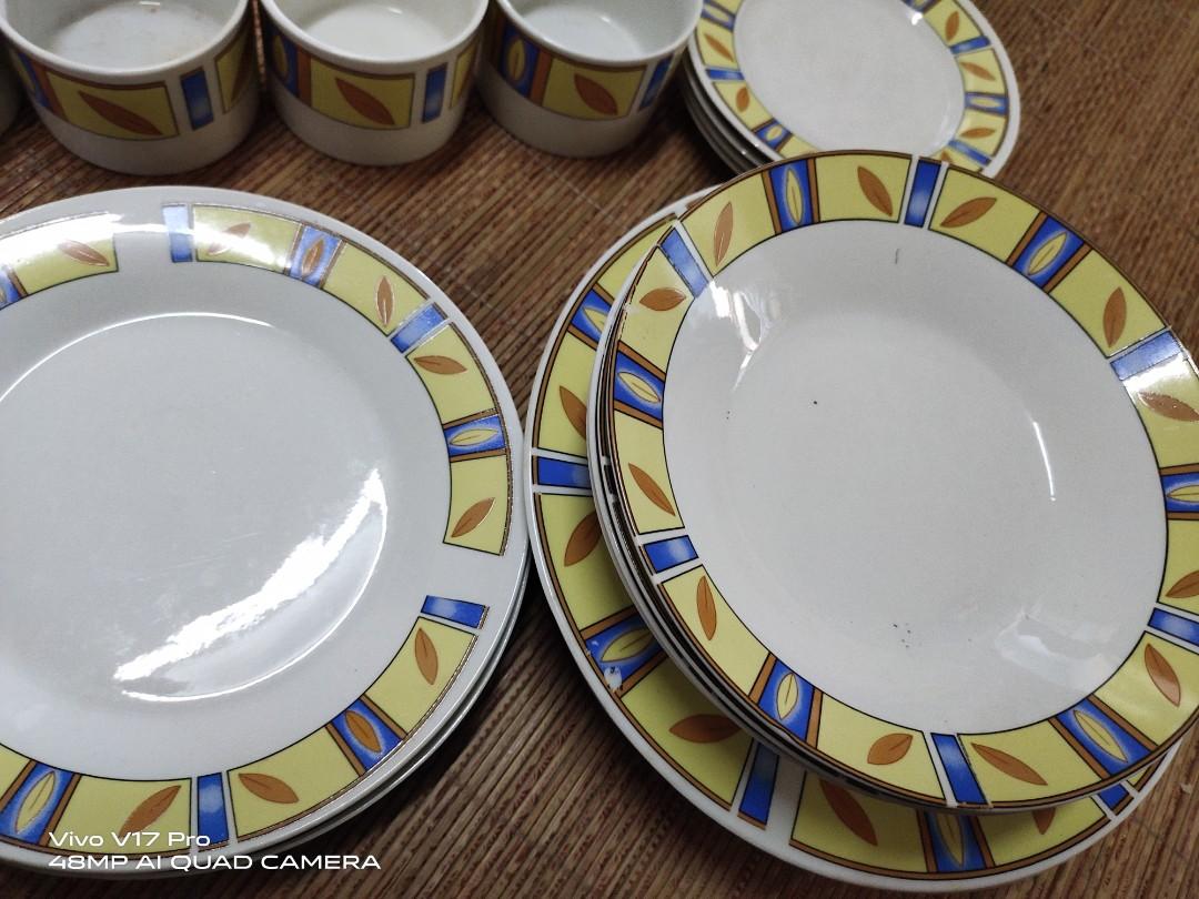 Set pinggan, Furniture & Home Living, Kitchenware & Tableware, Cookware ...