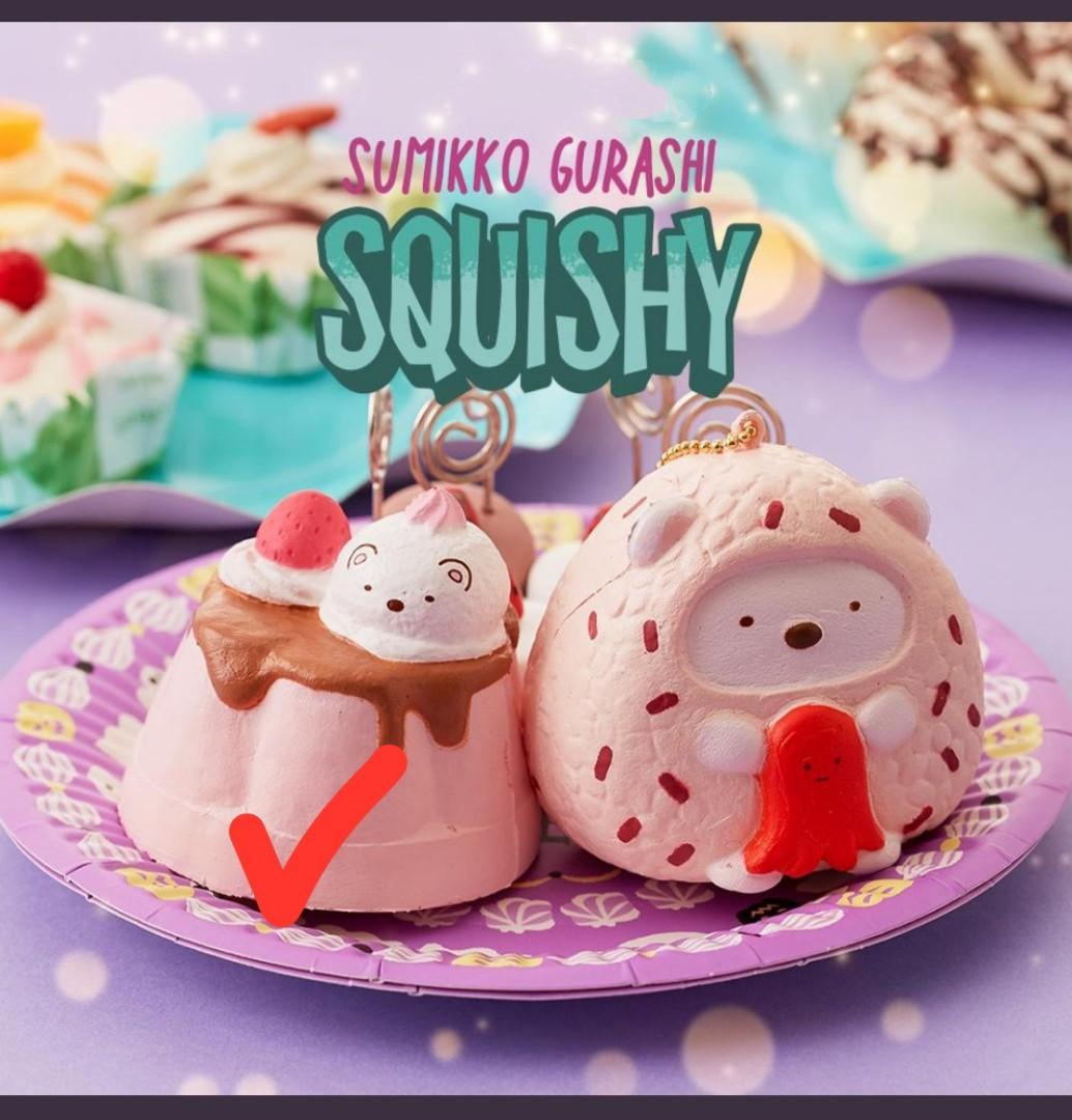 Sumikko Gurashi Super Squishy Mascot - Shirokuma Strawberry Pudding ...