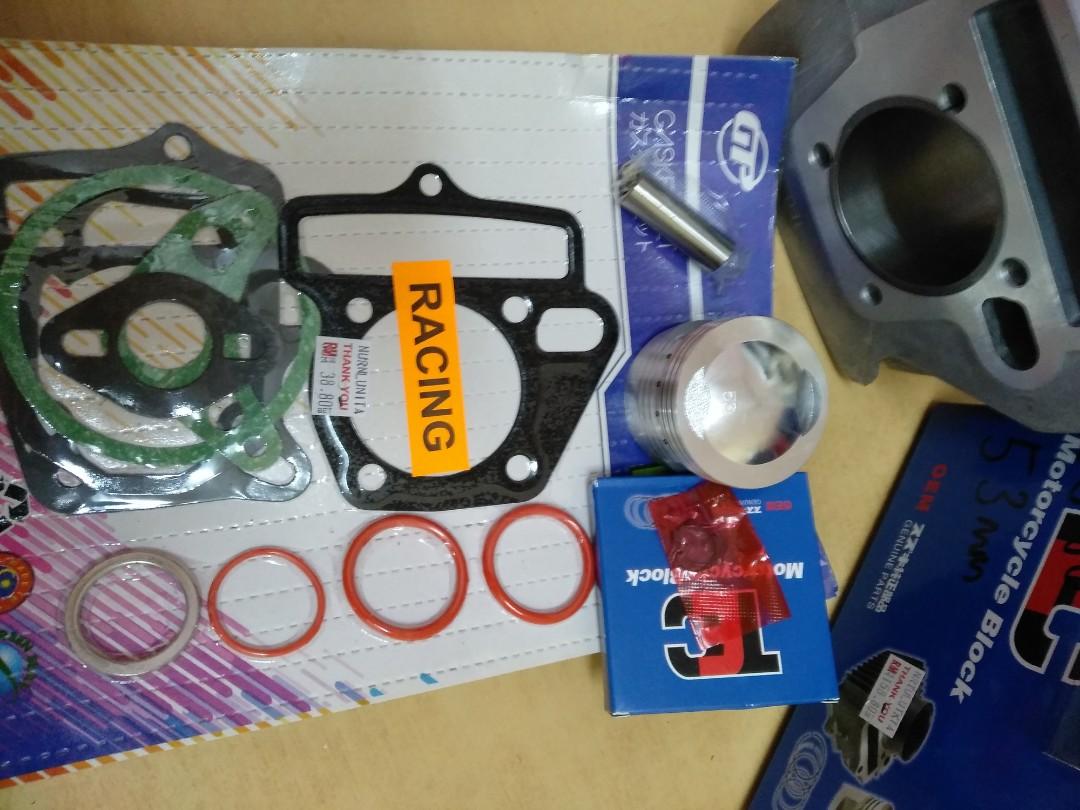 Block racing honda ex5 dream saiz piston 53, Motorbikes on Carousell