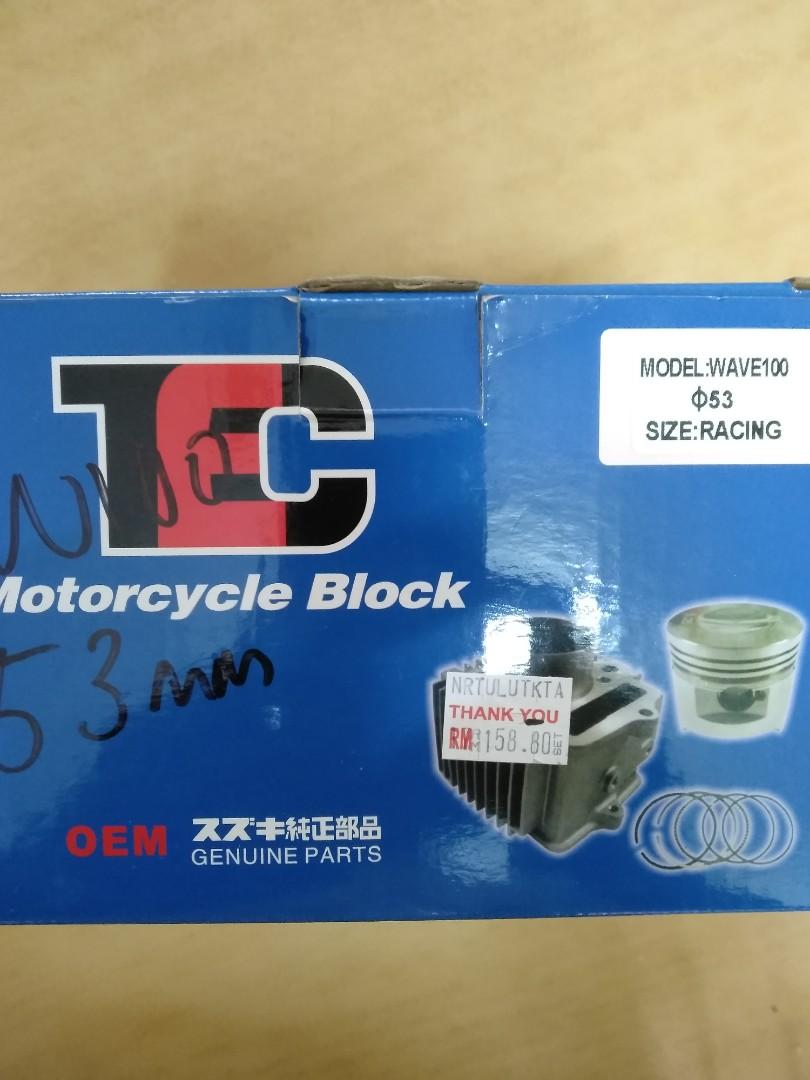 Block racing honda ex5 dream saiz piston 53, Motorbikes on Carousell