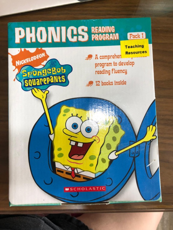 Brand New Scholastic Spongebob Phonics Reading Program, Hobbies & Toys ...