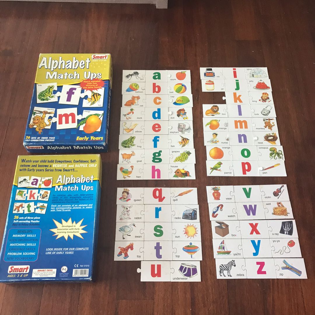 Early Years SMART Alphabet Match Up Matching Puzzle, Babies & Kids ...