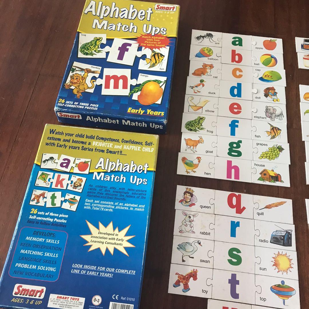 Early Years SMART Alphabet Match Up Matching Puzzle, Babies & Kids ...