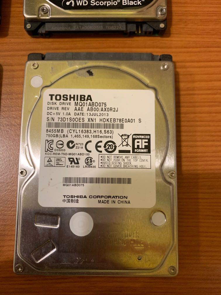 Hard Disk for laptops and pc 2.5” 500gb and 750gb, Computers & Tech ...