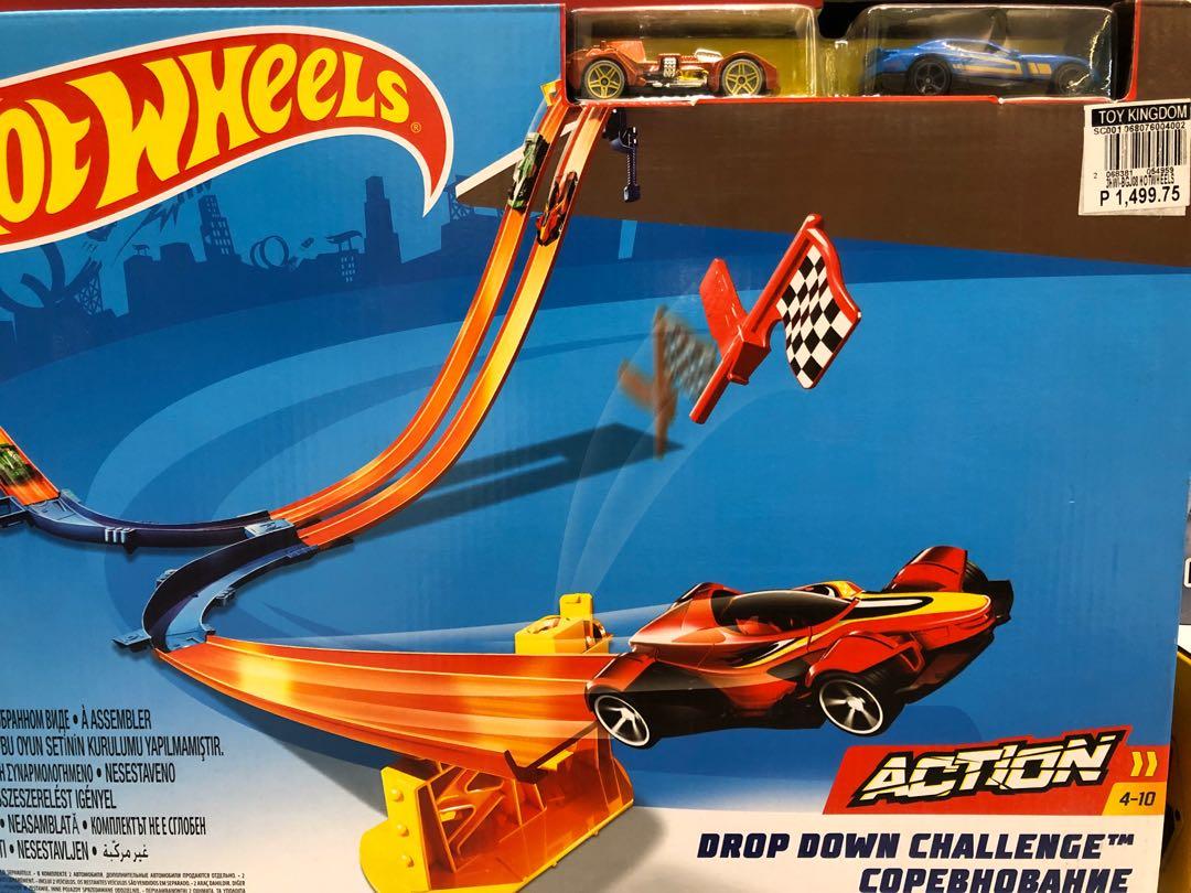 Hot Wheels Drop Down Challenge Track Set, Hobbies & Toys, Toys & Games ...