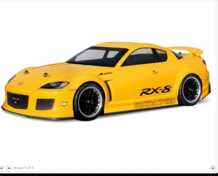Hpi Racing (7388) Mazda RX8 A Spec Bodyshell 1/10 Scale 190mm/WB255mm ...